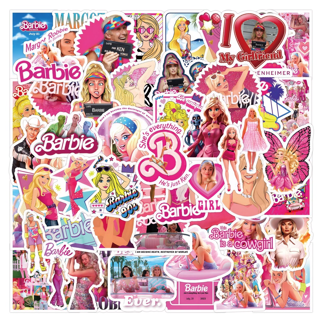[Ready Stock] Barbie Sticker Sanrio Crayon Shin-Chan Loopy Tiktok ...