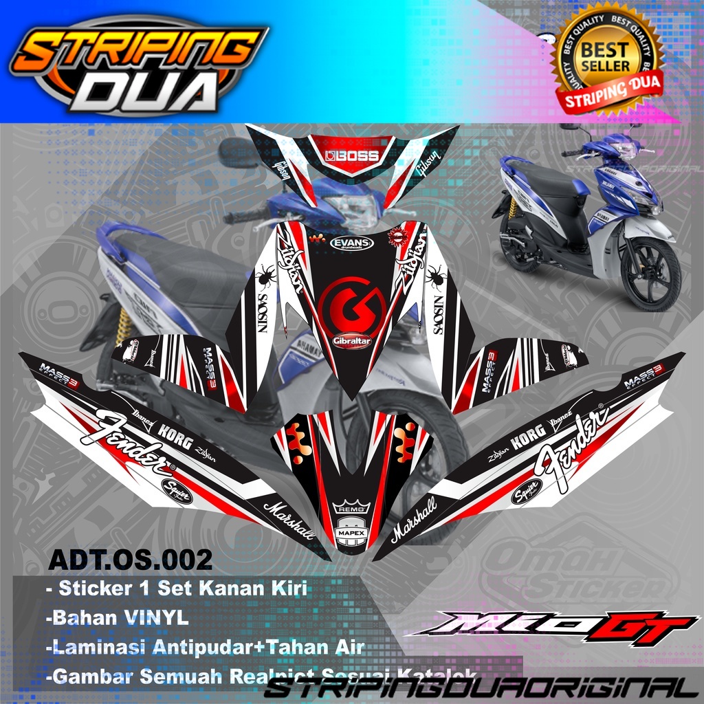 Yamaha Mio GT Full Body Decal Stickers. Adt.002 | Shopee Malaysia