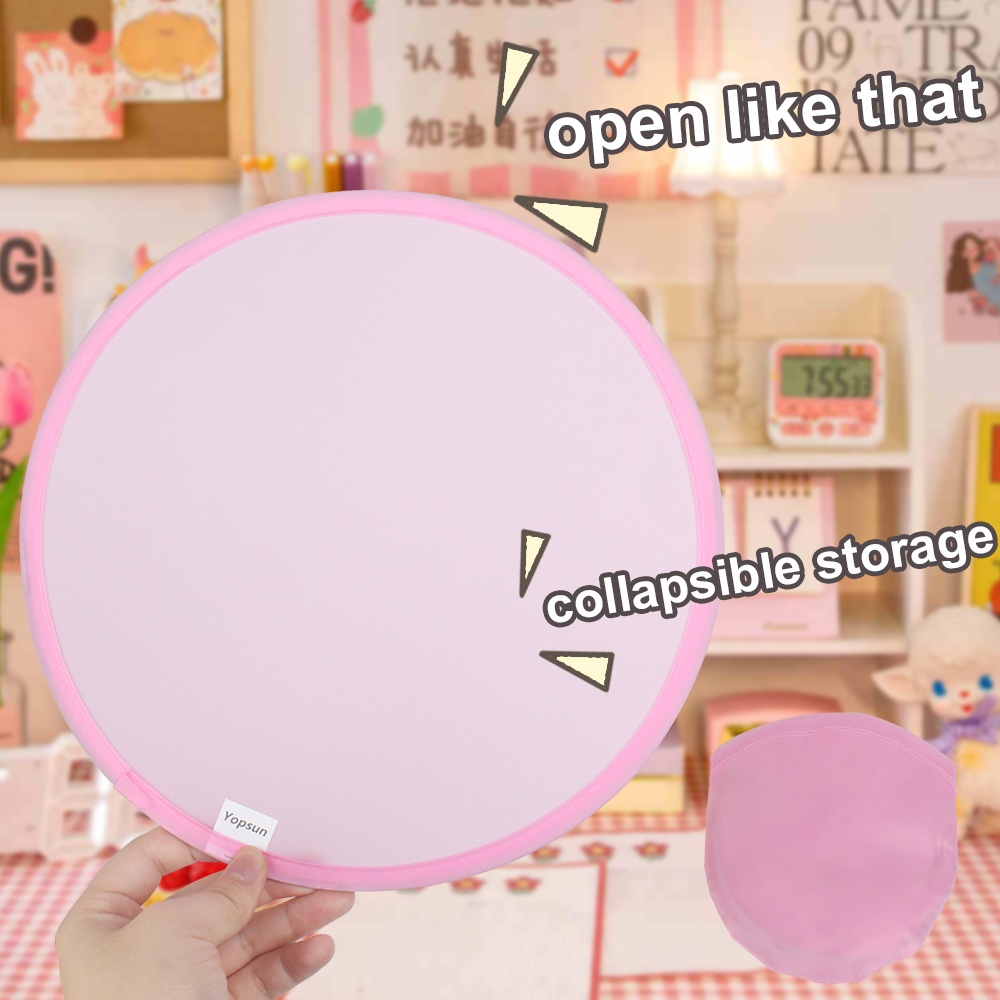 Blank Sublimation Round Fan Printable Foldable (100pcs) | Shopee Malaysia