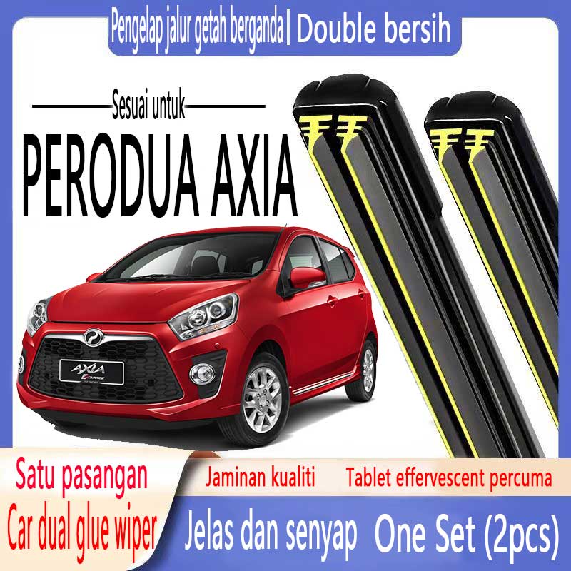 Perodua AXIA Dedicated Wiper PERODUA AXIA (2014-2022) Double Rubber ...