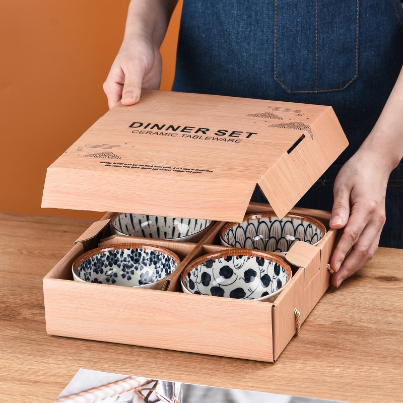 【READY STOCK】Japanese Bamboo Style Dinner Set Bowl Ceramic Bowl ...