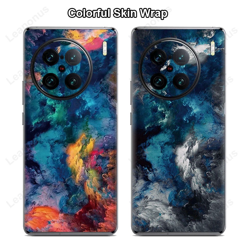 VIVO X90 Pro Plus Decal Skin Colorful Nebula Back Screen Protector Film ...