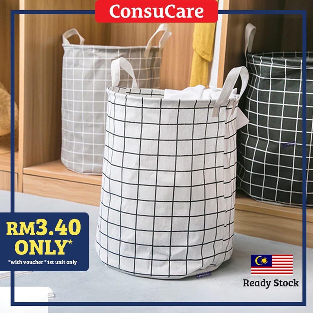 Foldable Laundry Basket Large Capacity Waterproof Bag Dirty Clothes ...