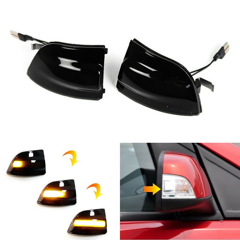 LED Dynamic Turn Signal Blinker Flowing Water Blinker Flashing Light ...