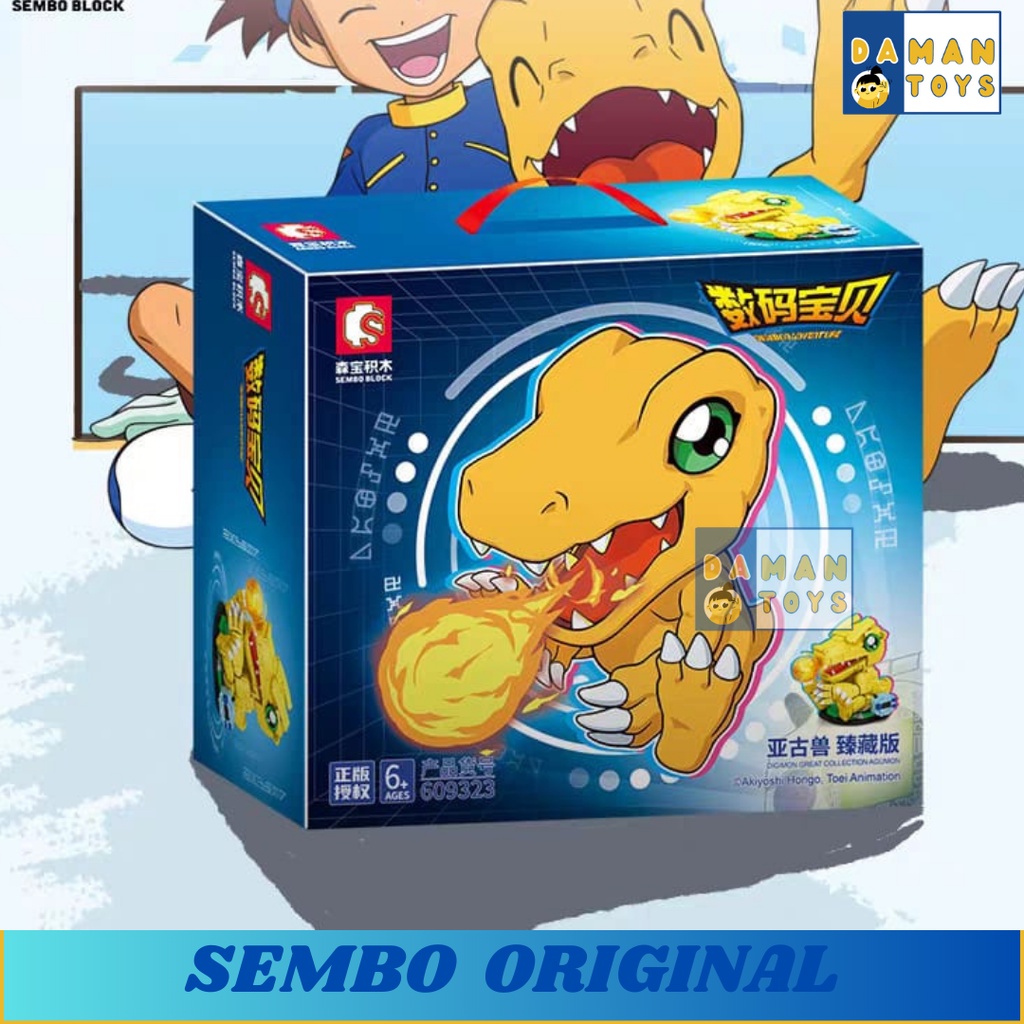 Sembo Bricks Digimon Adventure Fights Agumon | Shopee Malaysia