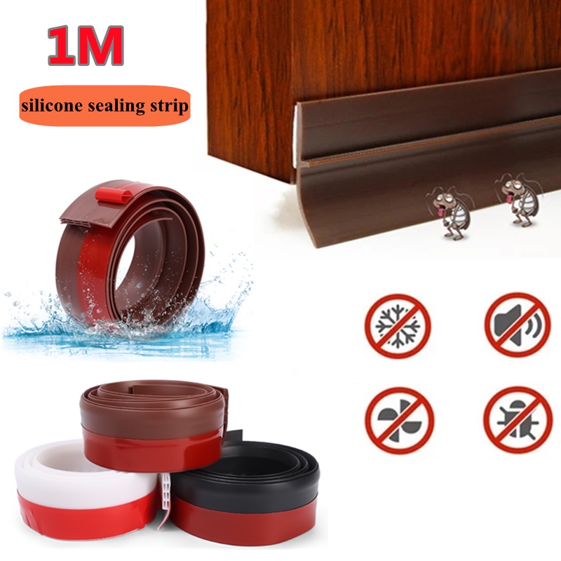 1M Multipurpose Cuttable Door Bottom Seal Strip Window Weatherstrip ...