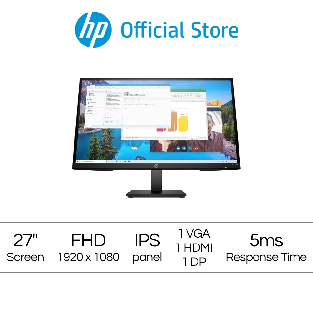 HP M27ha FHD SING 27? Monitor [FREE Delivery] | Shopee Malaysia