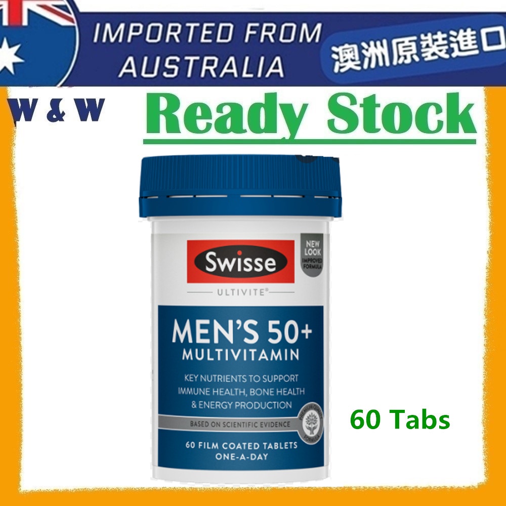 [AUS Import EXP 10/2026] Swisse Men's Ultivite 50+ Multivitamins 60 Tablet | Shopee Malaysia