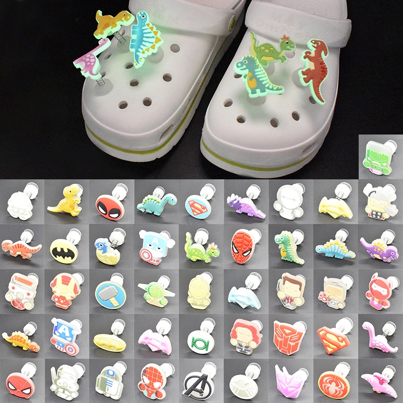 Luminous Croc Jibbit Croc Cartoon Superhero Cute Colorful Dinosaur ...