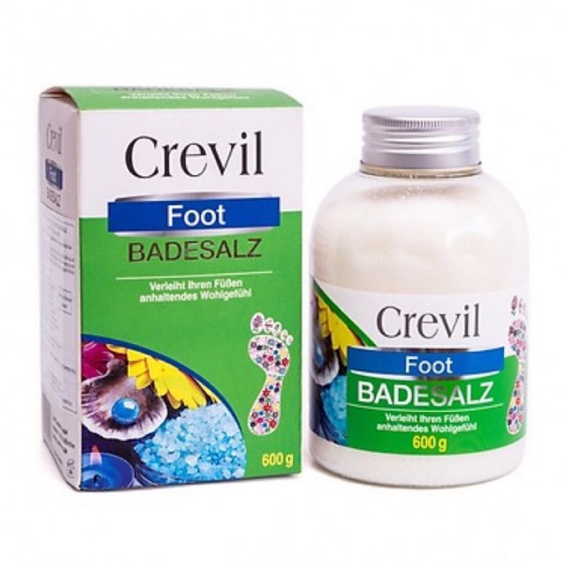 Crevil Foot Soak Mineral Salt from Dead Sea 600g with natural extracts ...