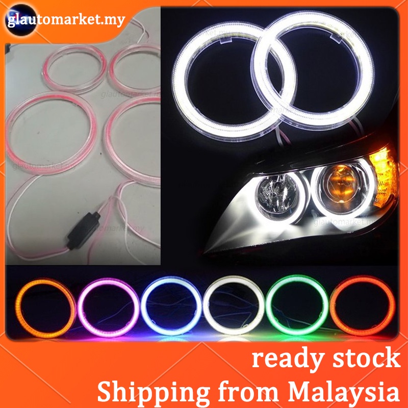 COB Car Angel Eyes Led Halo Ring Bulb Lights Angeleye Fog Headlight ...