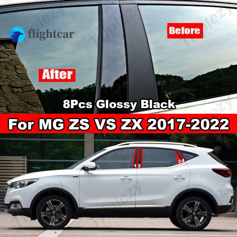 flightcar For MG ZS EV ZX ZST VS 2017-2022 8Pcs Car Window Door Column ...