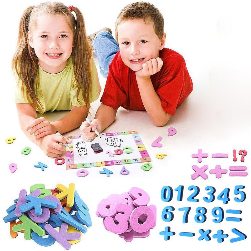 26Pcs Letters Kit ABC Foam Alphabet Letters Number magnet Spelling ...