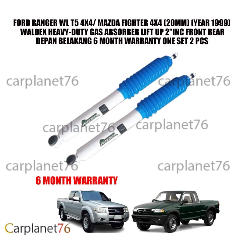 FORD RANGER WL T5 4X4/ MAZDA FIGHTER 4X4 (20MM) (YEAR 1999) WALDEX ...