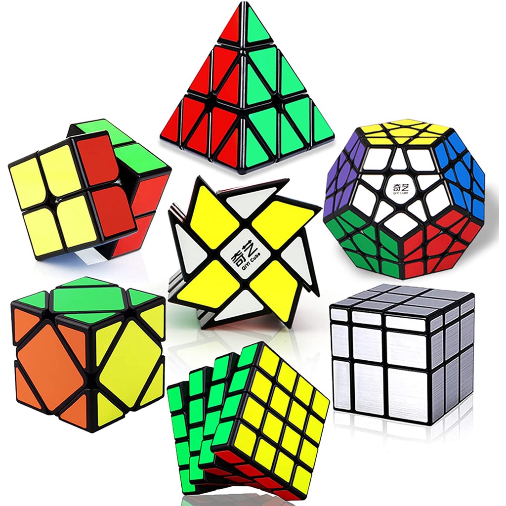 Qiyi Speed Cube 2x2 3x3 4x4 Megaminx Windmill Mirror Cube and Pyramid ...
