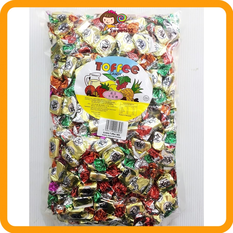 Toffee Candy 1kg (208pcs +/-) party birthday goodies bag wedding ...