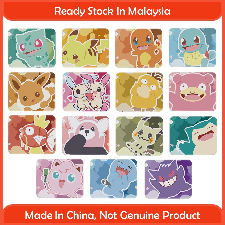 [30*25*3CM] Pokemon Anti Split Mouse Pad With Full Art Design | Shopee ...