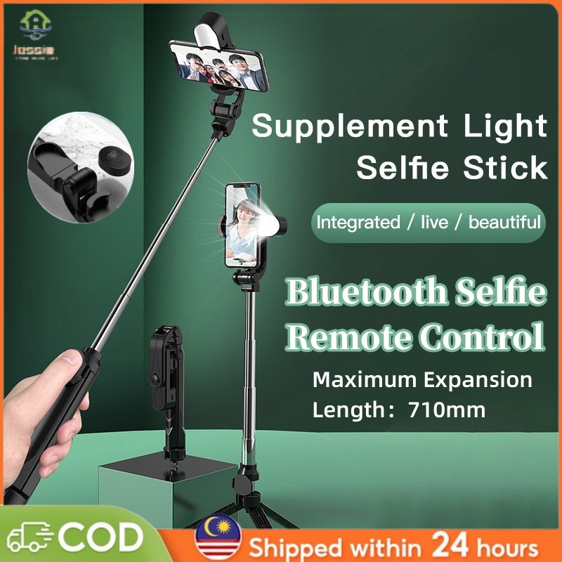 【MY 24H Ship】Multifunction Bluetooth selfie remote control Selfie Stick ...