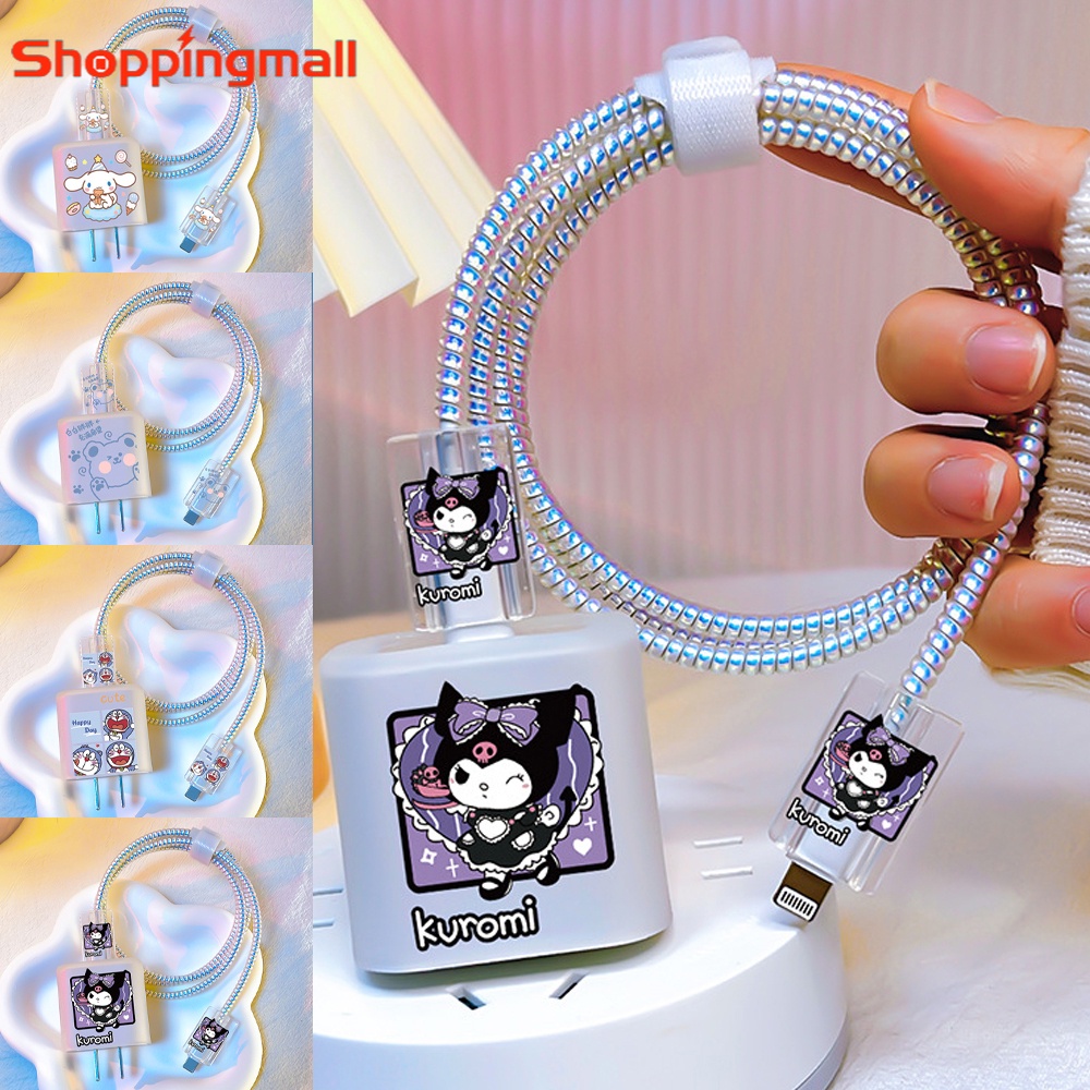 Kuromi Hello Kittys Usb Line Cover Sanrio Kawaii for Iphone 18W/20W ...