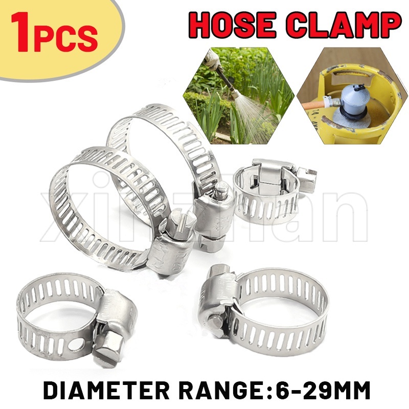 Stainless Steel Universal Tubing Water Pipe Holder Hose Clip ...