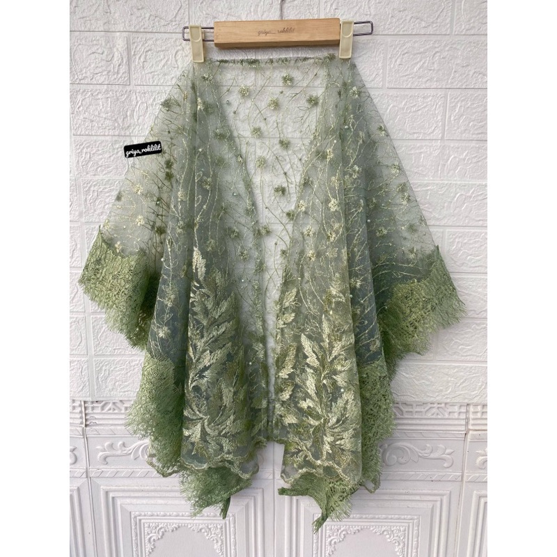 Baju Kebaya Lace CAPE OUTER CARDIGAN TILLE MIX | PROMO KEBAYA CAPE ...