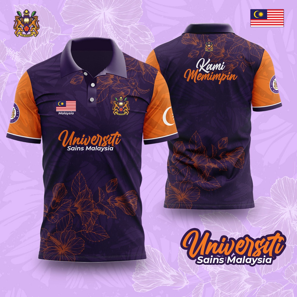 NEW DESIGN UNIVERSITI (USM) Sublimation Tshirt | Baju Polo Jersey ...