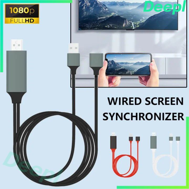 3 in 1 Micro HDMI To Type C 1080P Universal USB Hub Cable Adapter ...