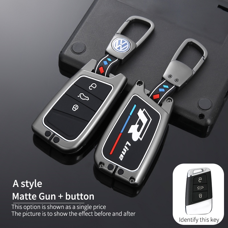 Zinc Alloy Car key case For Volkswagen VW Tiguan MK2 Magotan Passat B8 ...