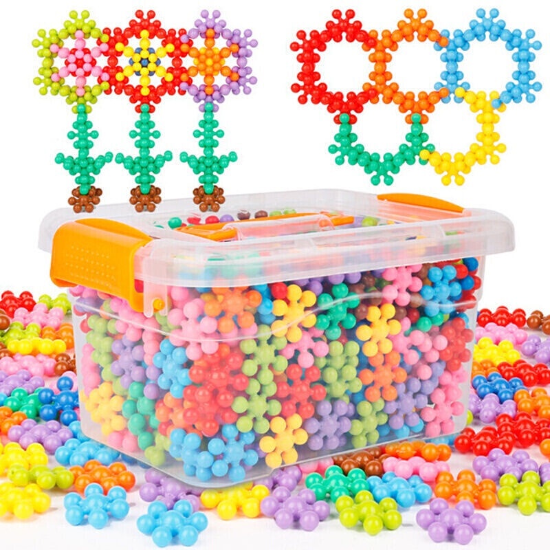 Building Blocks Connect Toys Snowflake DIY Interlocking Building Blocks ...