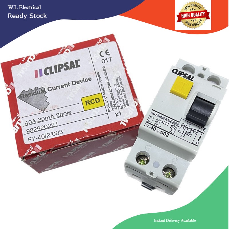 Clipsal 40A 30mA 2Pole Residual Current Divice | Shopee Malaysia