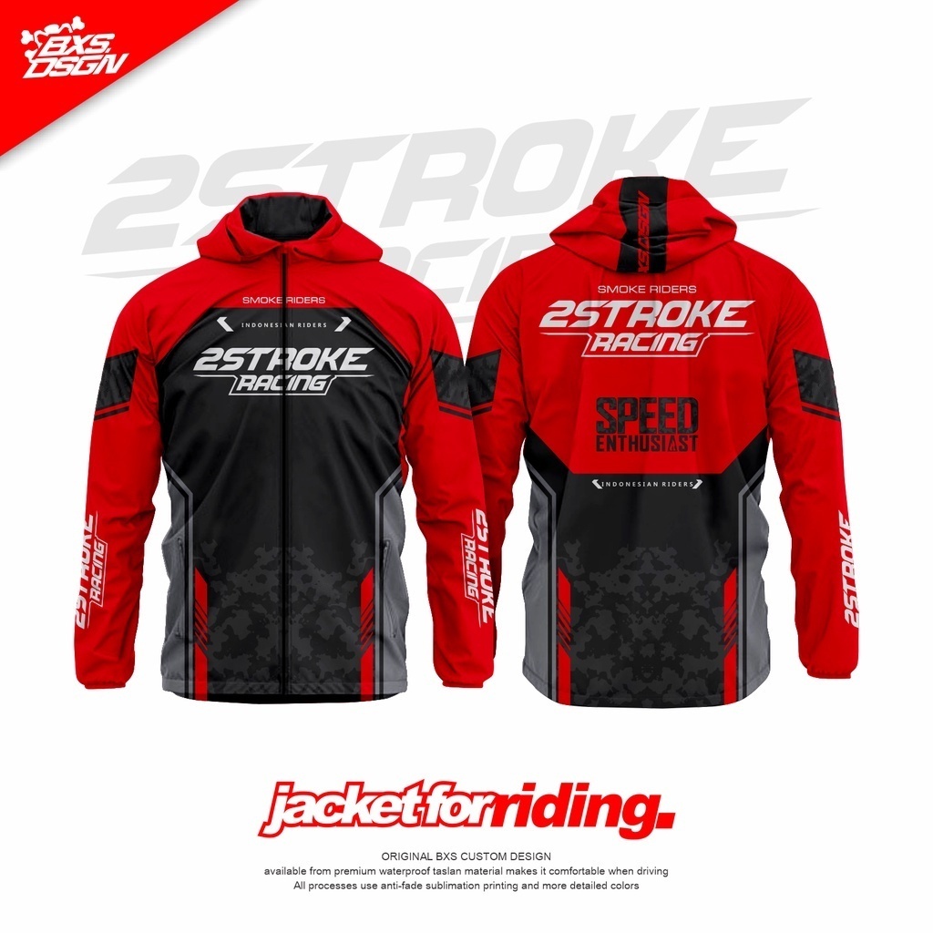 2stroke RACING PREMIUM Motorcycle JACKET WATERPROOF 2STROKE RACING ...