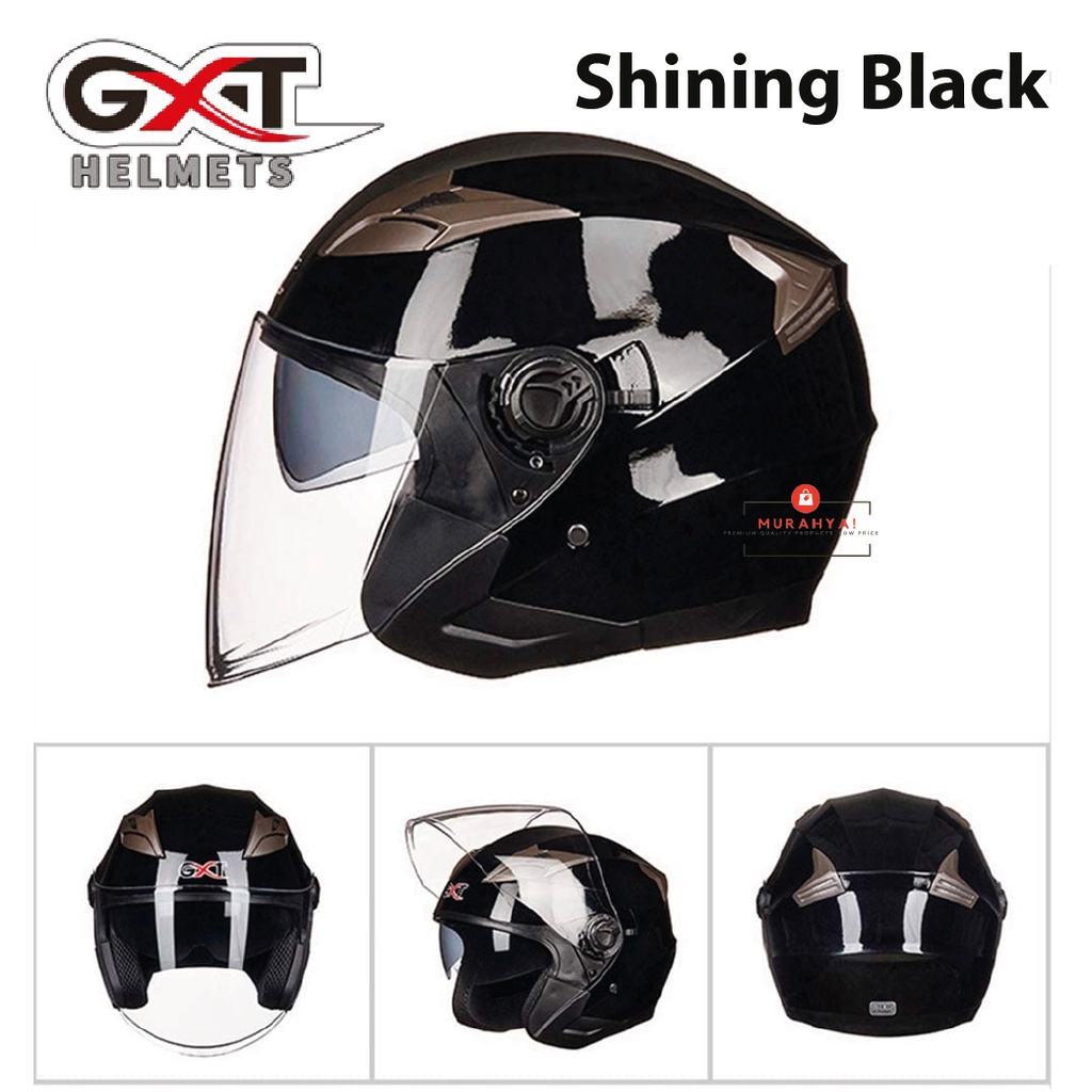 GXT™ Helmet motor Topi keledar GXT motorcycle helmet double visor open ...