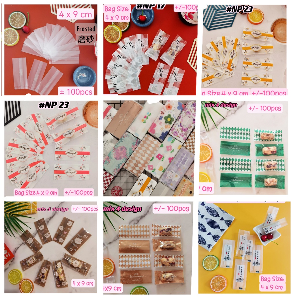 Brand New Candy Packing Bag Nougat Packing Bag ll Nougat Packet 4cm x ...
