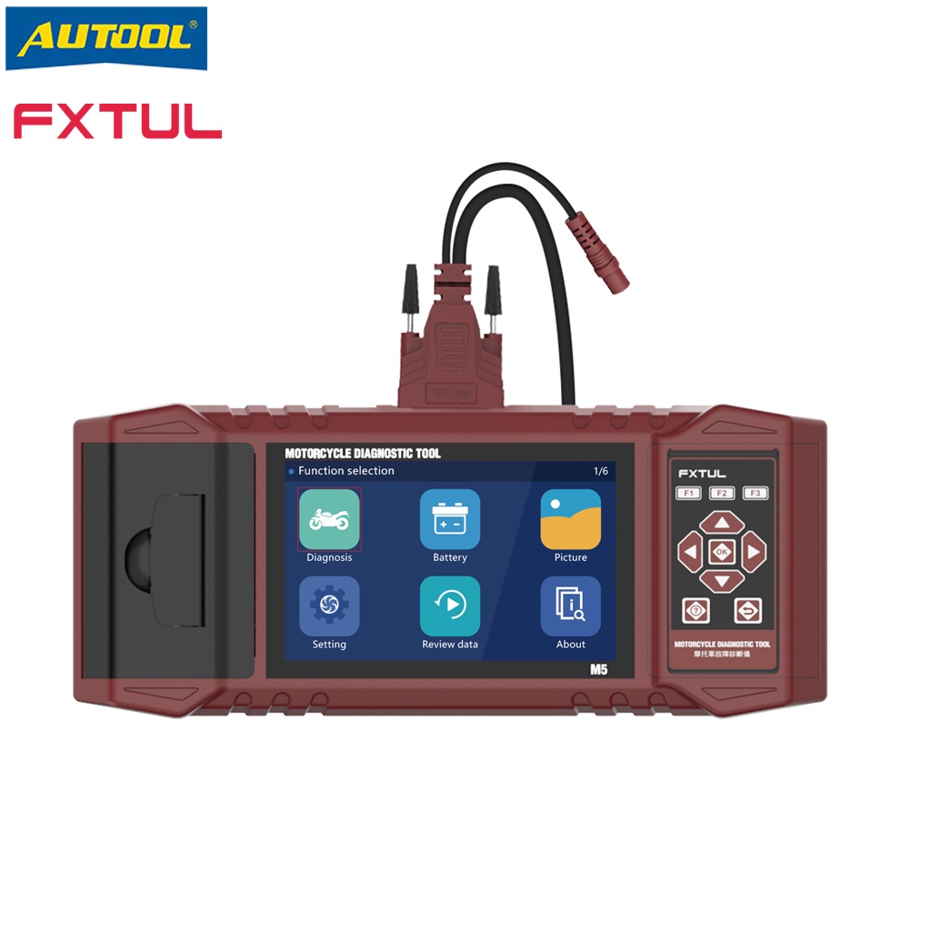 AUTOOL FXTUL M5 Locomotive Diagnostic Computer Battery Tester + OBD2 ...