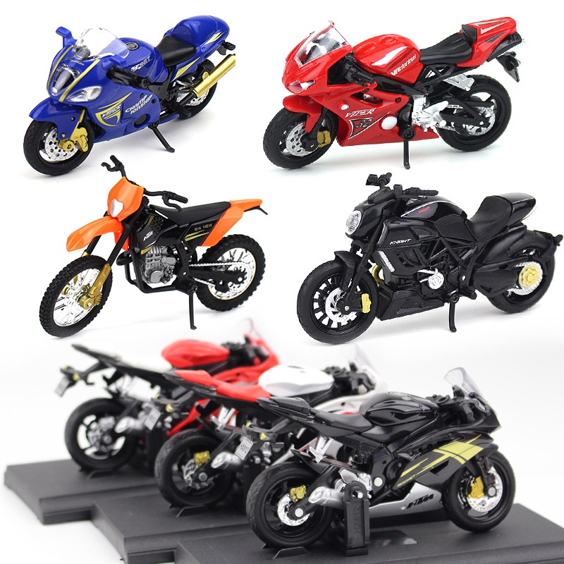 1:18 Scale Yamaha R6 Alloy Scooter Sport Bike Figurines Diecasts Kids ...