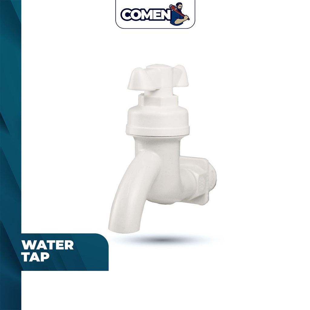 PVC Bib Tap 1/2 Inch Bib Water Taps Bathroom Toilet Kitchen Sink Faucet ...