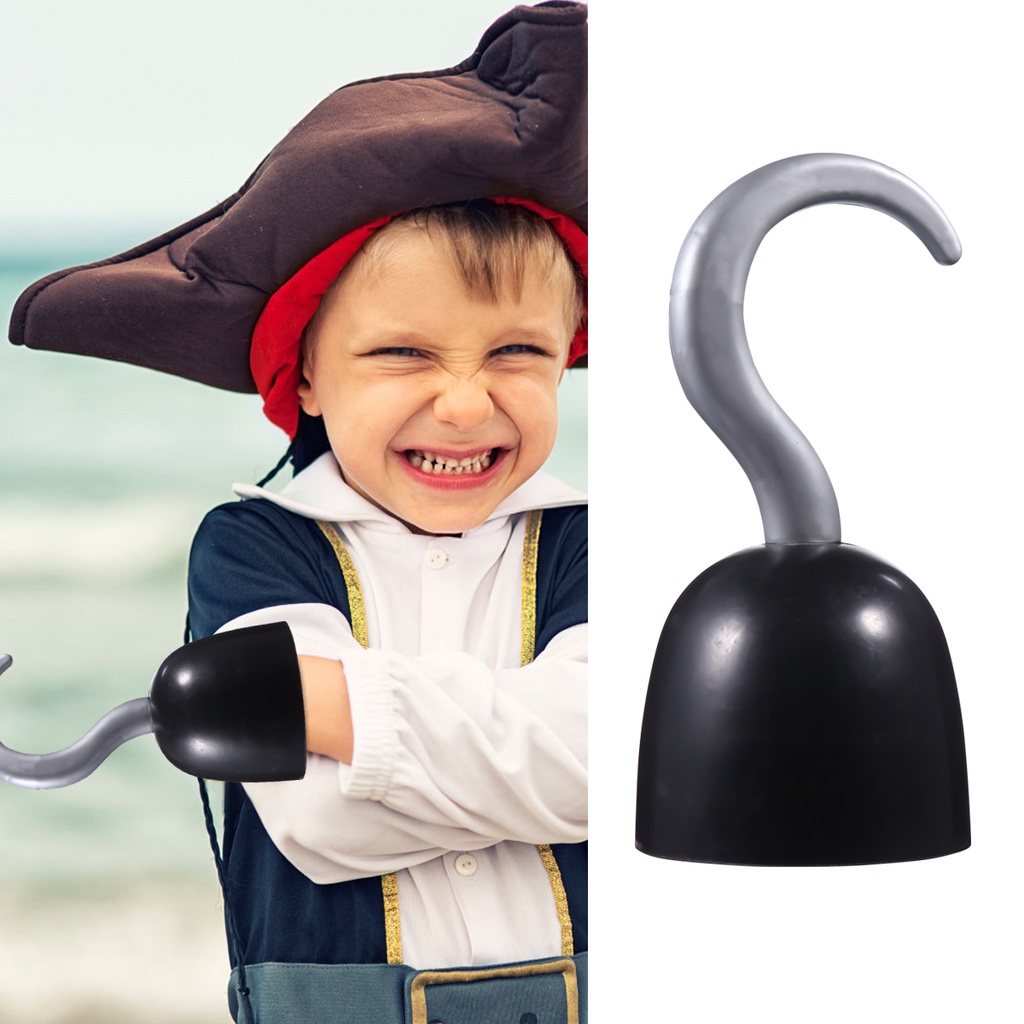 Plastic Pirate Hook Hand Captain Costume Accessory Prop Halloween Fancy ...