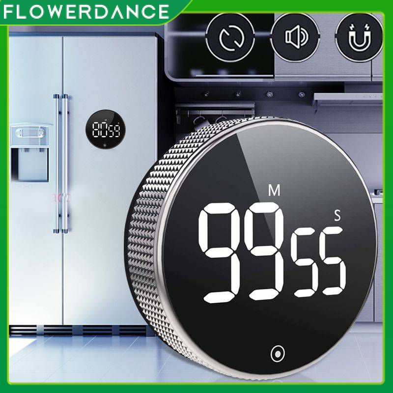 Digital Timer Smart Timer Magnetic Electronic Cooking Countdown Clock ...