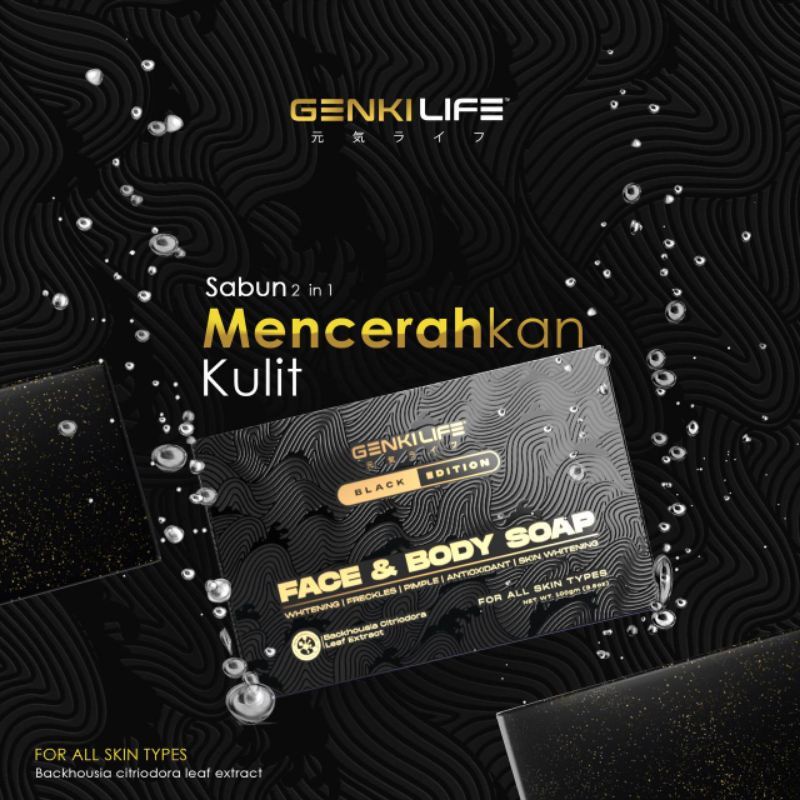 Genkilife soap by Zizan Razak Genki Life Face & Body Soap Black Edition Sabun Badan & Muka ...