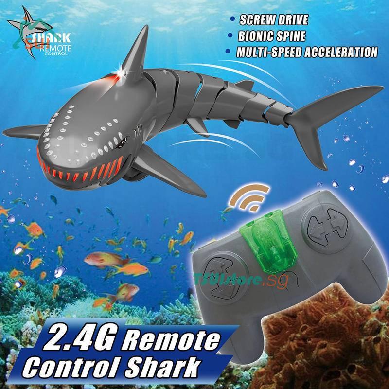 Smart RC Shark whale Water Toy Remote Controlled Boat ship Submarine ...