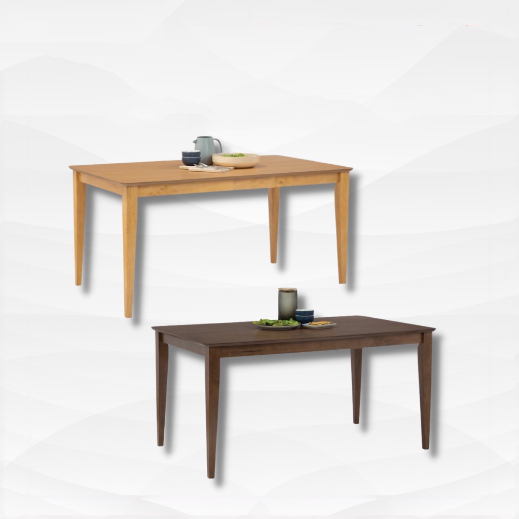 [FREE SHIPPING] ALIOGO 5FT Wood Dining Table 6 Seater Dining Table 4 ...