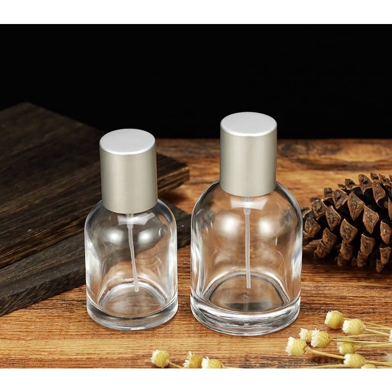 30ml Dome Perfume spray bottle Botol minyak wangi kosong silver Press ...