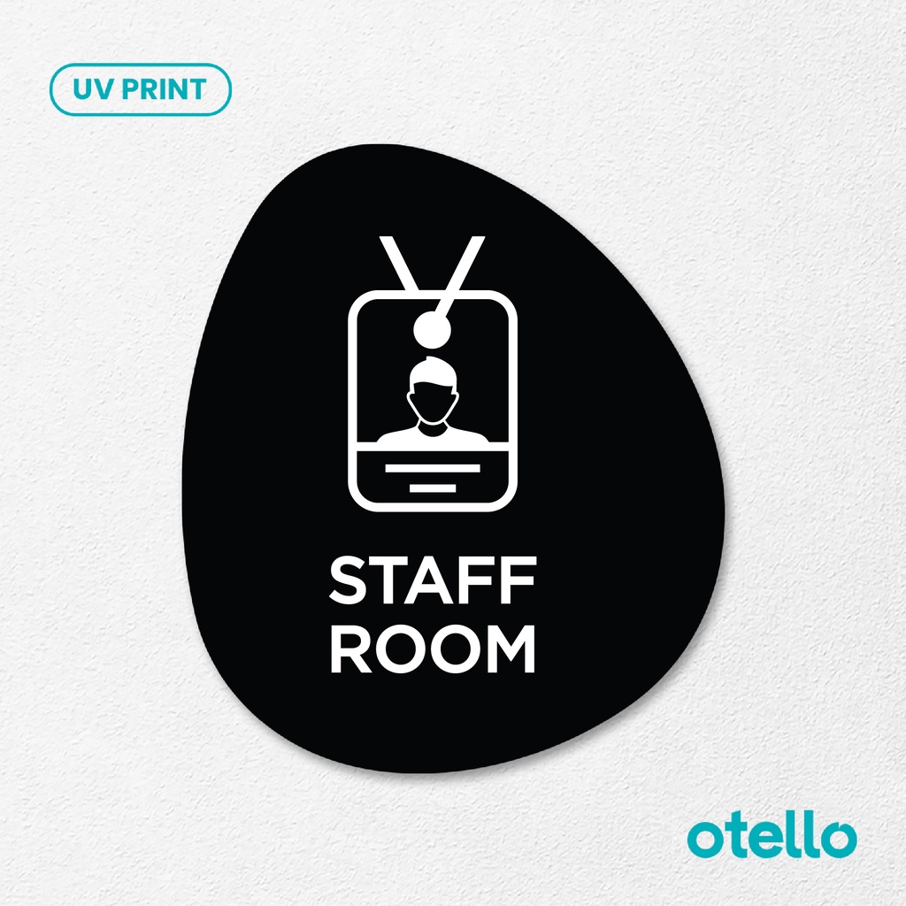 Staff Room Signage Board Acrylic Wall Sticker Acrylic Sign Board ...
