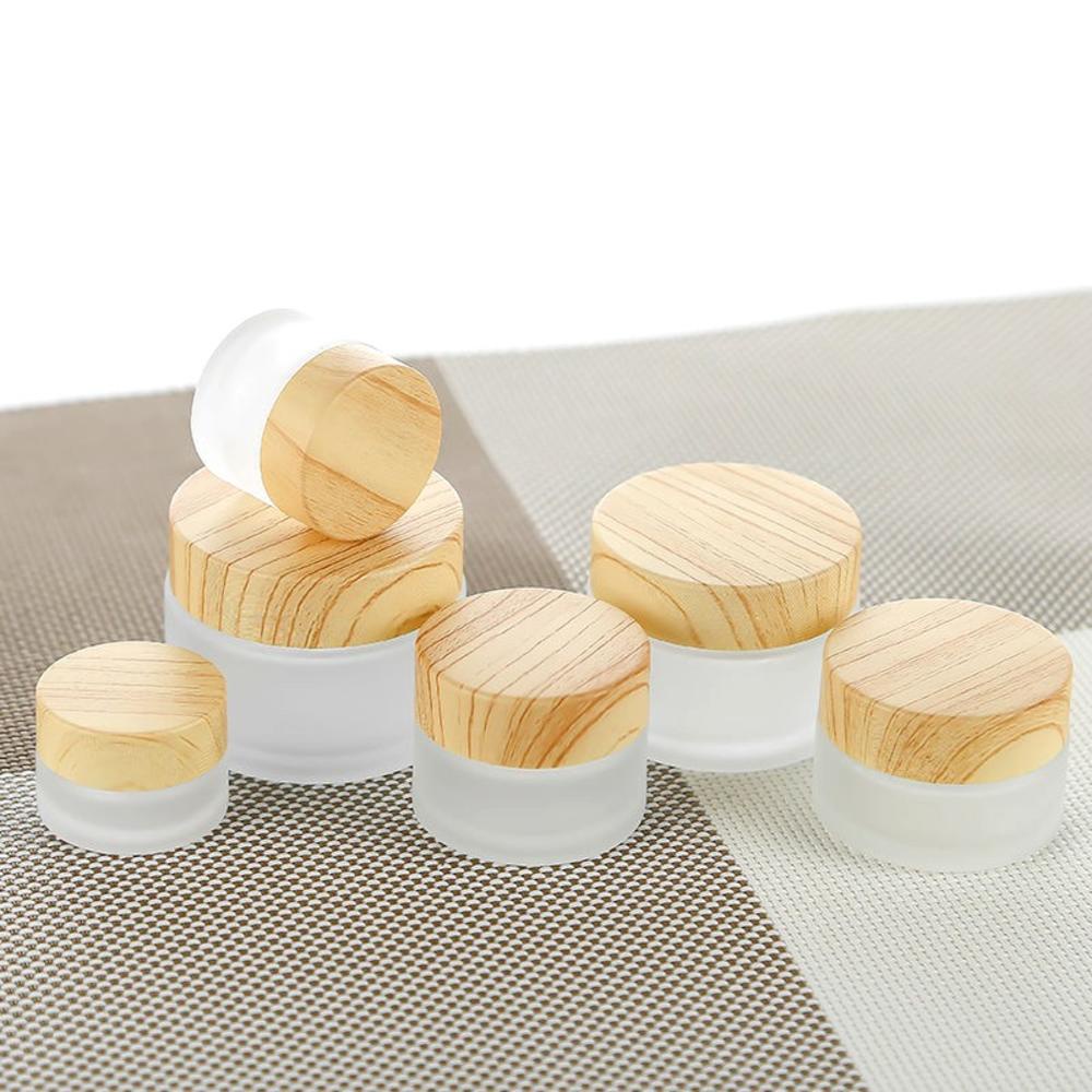 5g-50g Mini Portable Glass Empty Jar Cosmetic Makeup Inner Lid Face ...