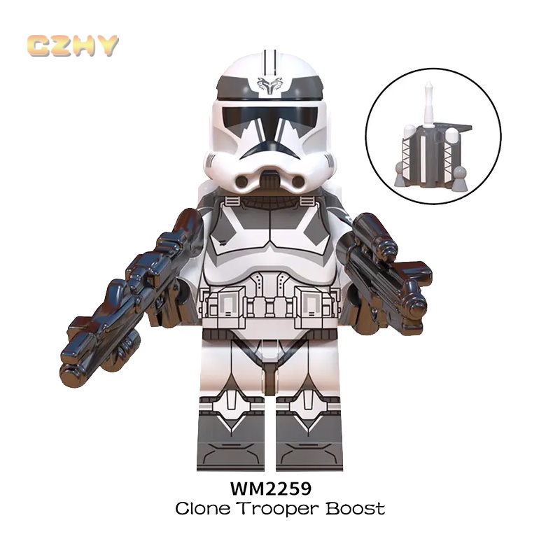 WM6128 Space Wars Mini Wolves Commander Clone Trooper Boost Wolfpack ...