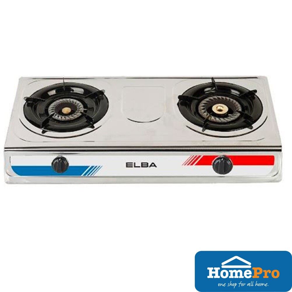 Elba Gas Stove EGS-F7102(SS) 2 Burner 3.8KW | Shopee Malaysia