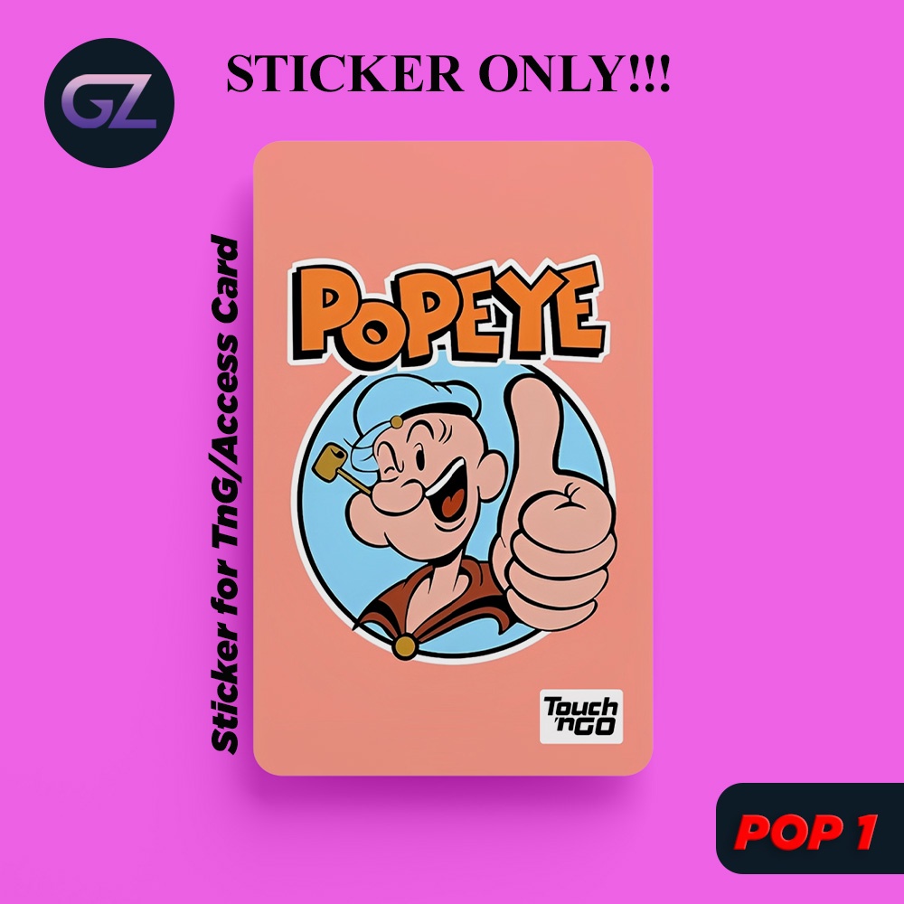 Popeye - Touch N Go Sticker (Waterproof, High Quality) | Shopee Malaysia