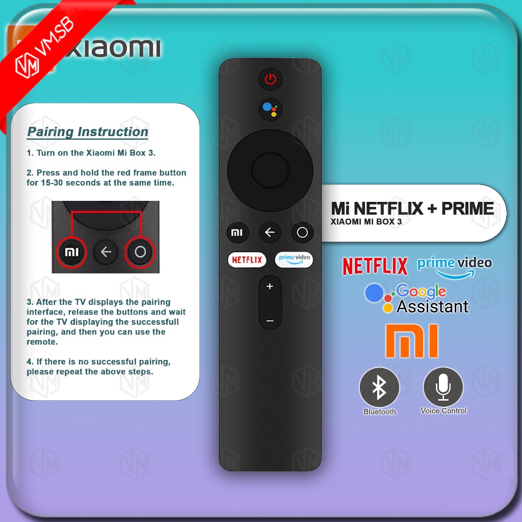 REMOTE XIAOMI MI TV BOX 4S 4 4A 4C 4X 4K 3 2 1 S STICK MIBOX REMOTE ...