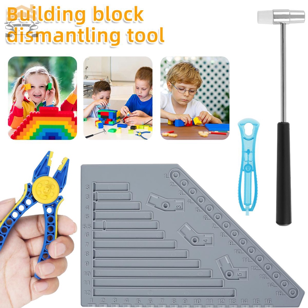 Building Block Tool Kit Include Brick Separator Multi-Use Hammer ...