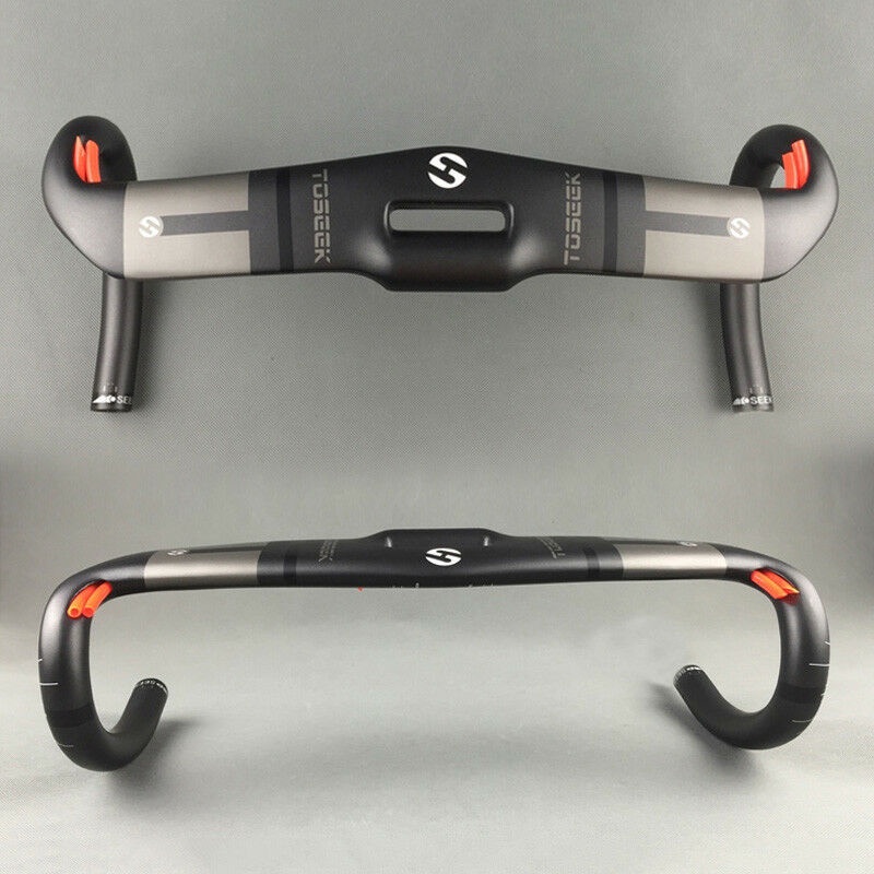 TOSEEK full carbon handlebar 400-440mm31.8mm Road Bike Handlebar ...